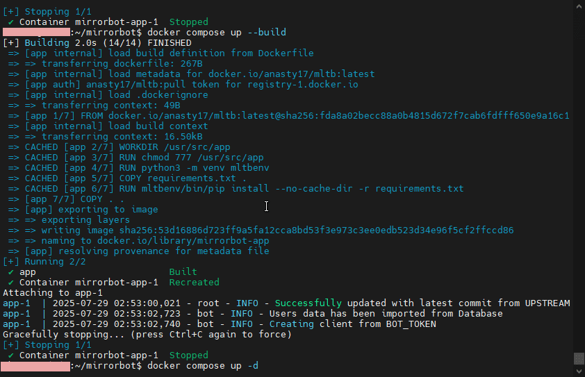 Cài Đặt Mirror Leech Telegram Bot Với Docker Compose: Tự Động Hóa Tải ...